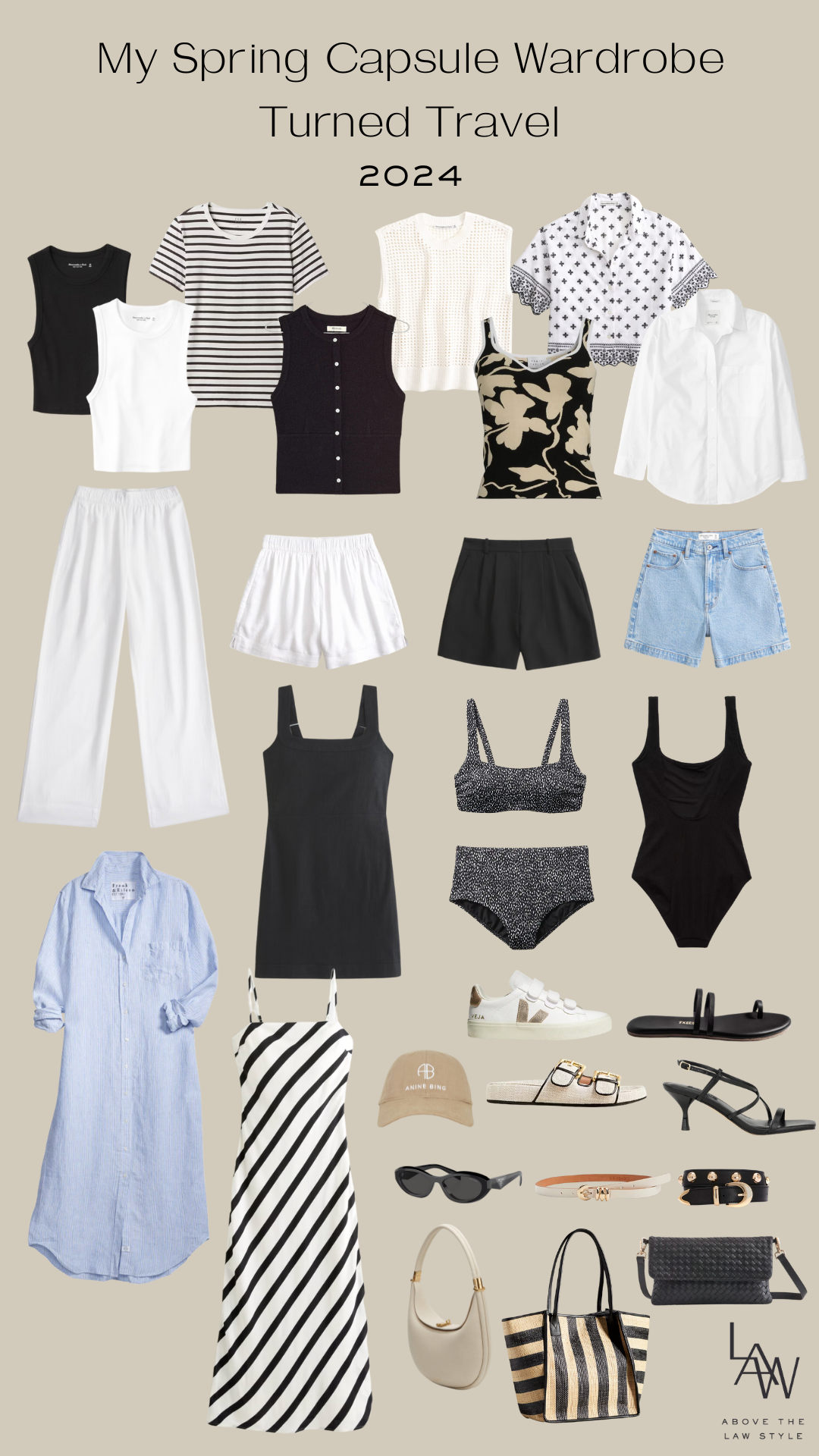 Spring/Summer Travel Capsule Wardrobe 2024 - Above The L.A.W. Style