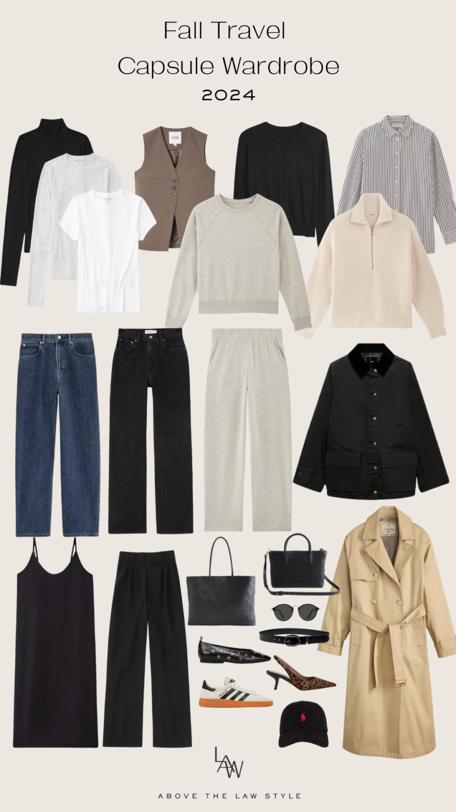Fall Travel Capsule Wardrobe 2024 - Above The L.A.W. Style