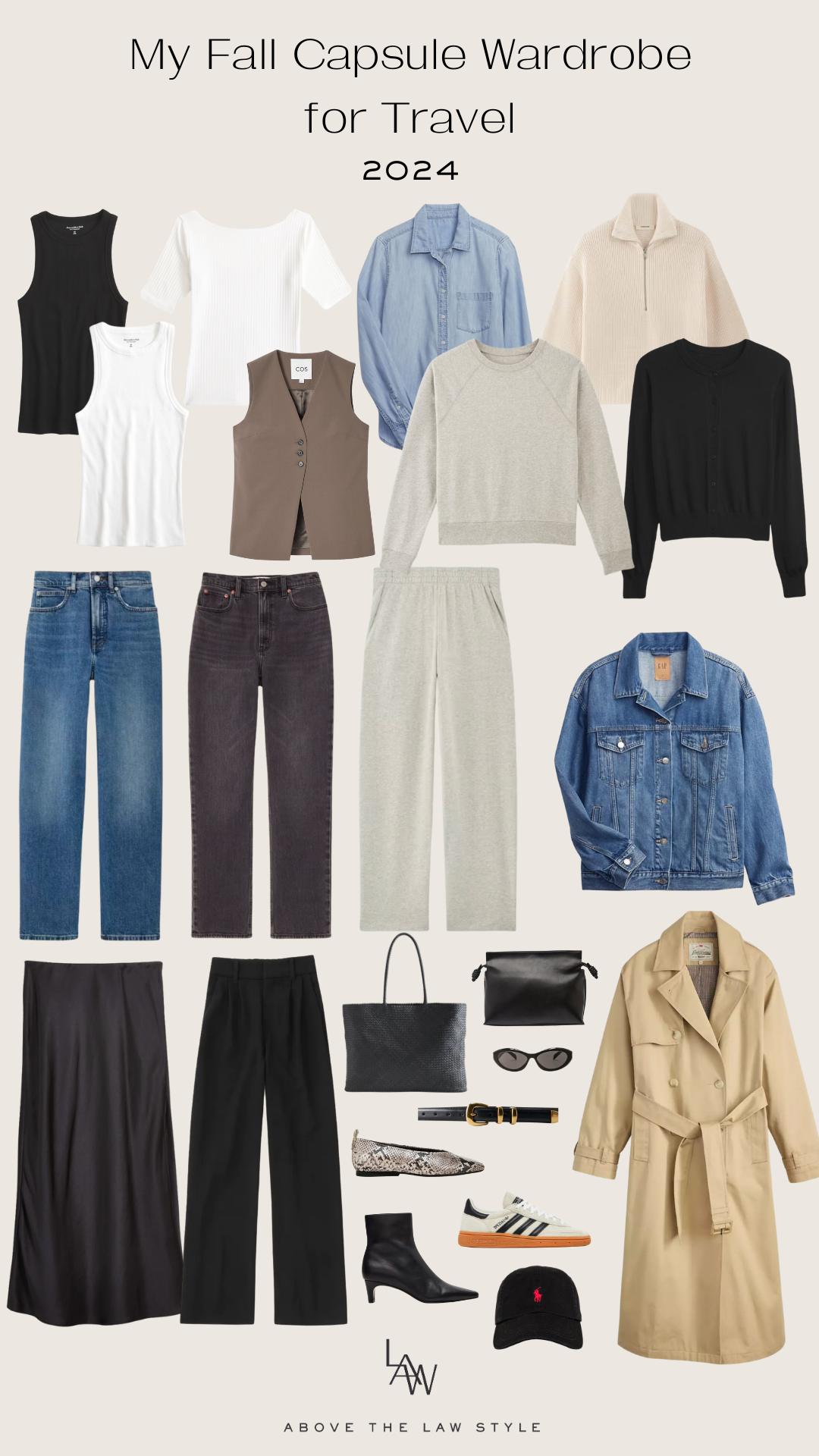 Fall Travel Capsule Wardrobe 2024 - Above The L.A.W. Style